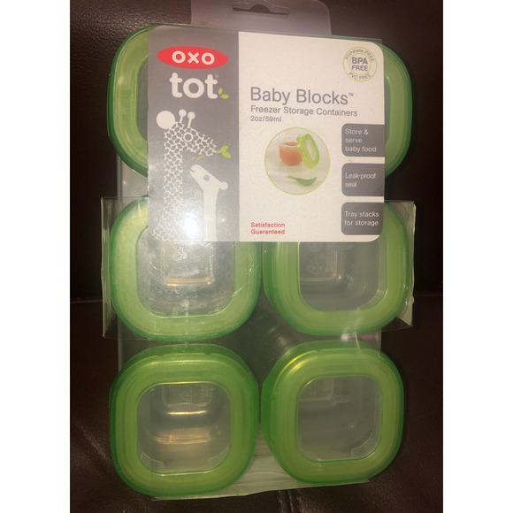 Oxo | Kitchen | Oxo Tot 6piece Baby Freezer Storage Blocks Set Green 2 ...